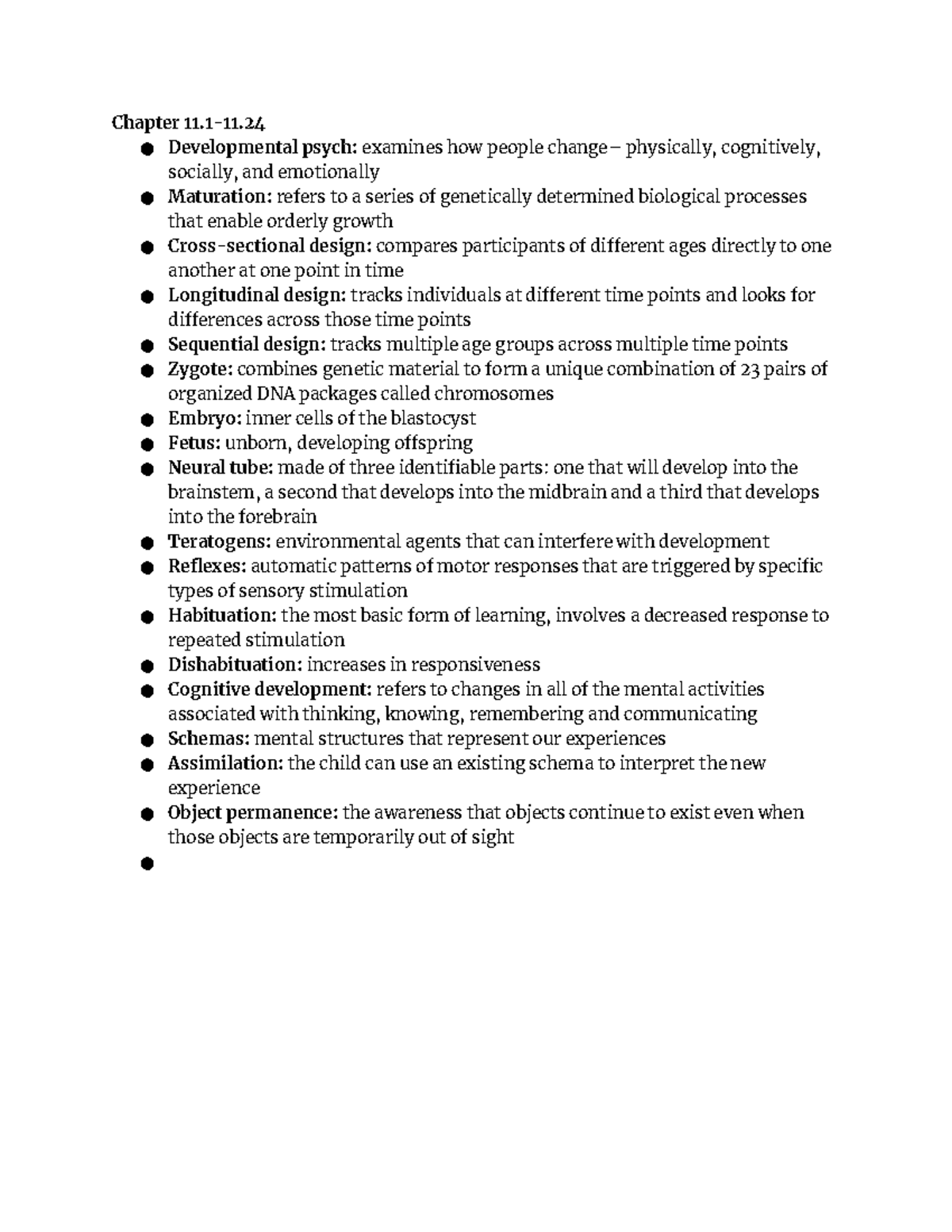 Week 13 chapter 11 - Prof Hazel - Chapter 11-11. Developmental psych ...