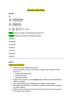 Economics External Notes - Economics External Notes Preface Section A ...