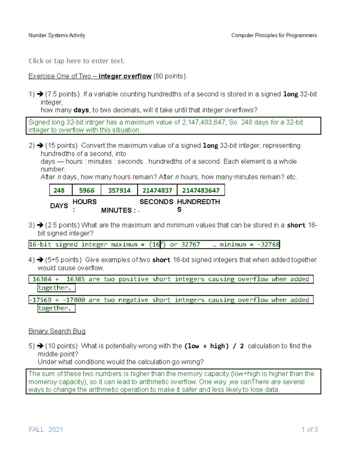 CP4P Week5 Activity - Number Systems Activity Computer Principles for ...