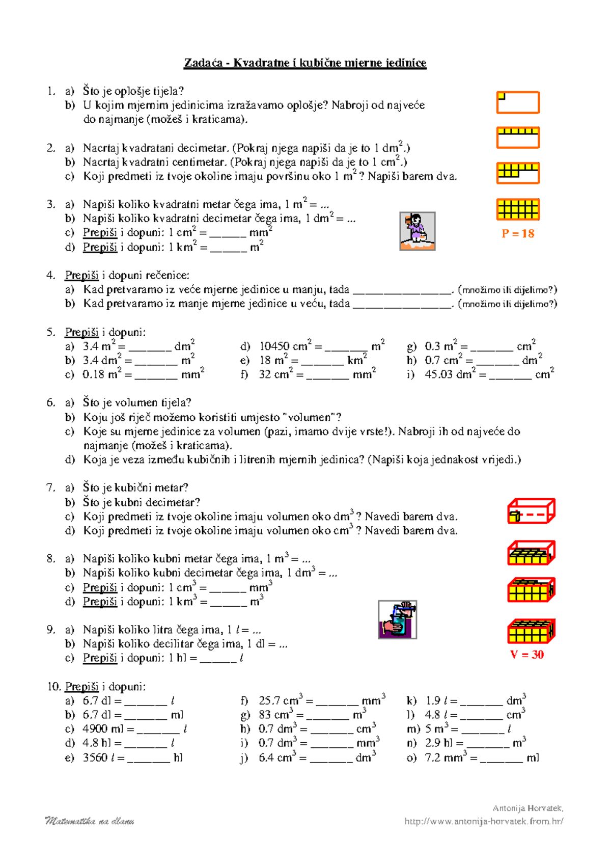 Kvadratne-i-kubicne-mjerne-jedinice-DZ - Antonija Horvatek, Matematika ...