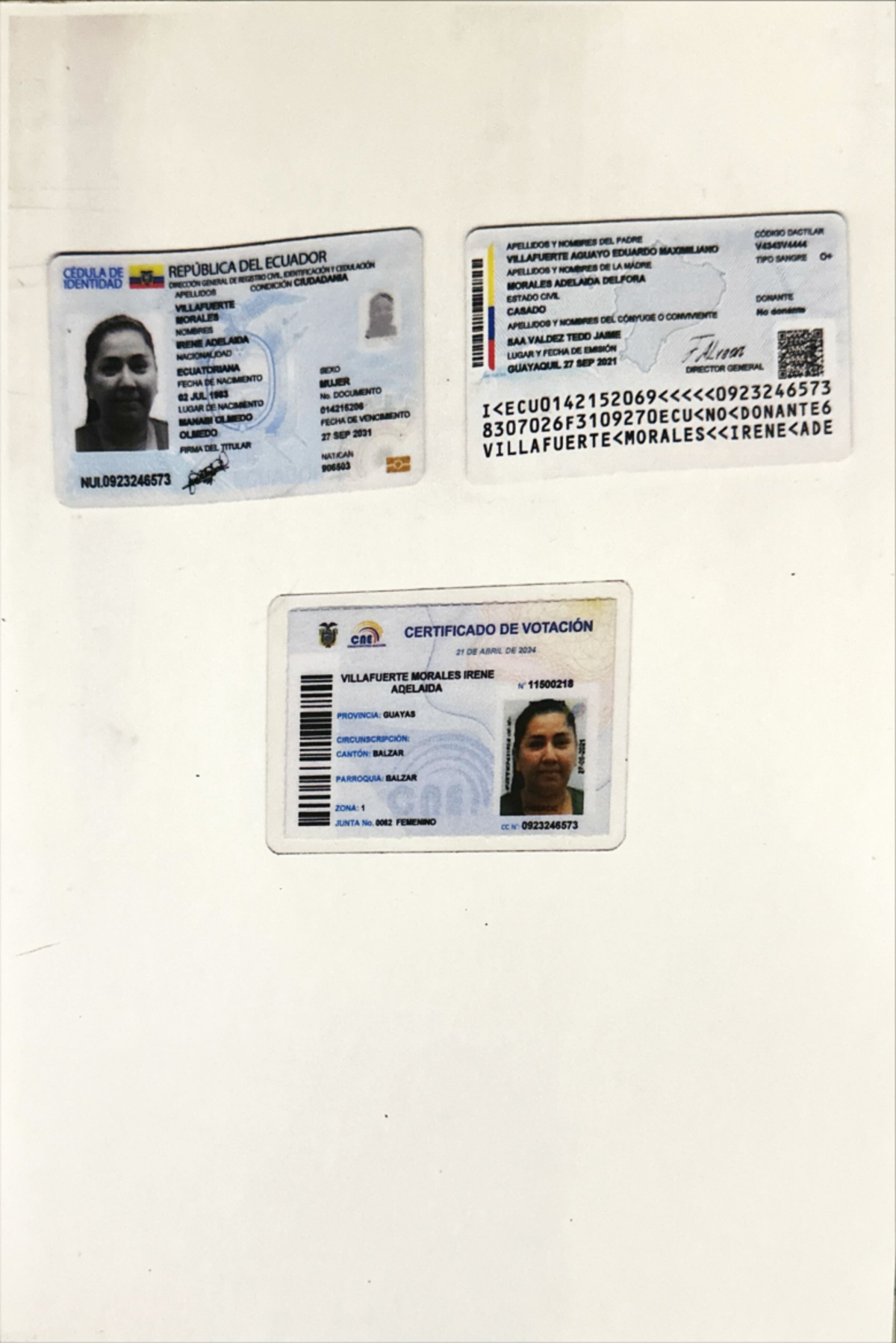 Irene Villafuerte - Sslsl - CÓDIGO DACTILAR APELLIDOS Y NOMBRES DEL ...