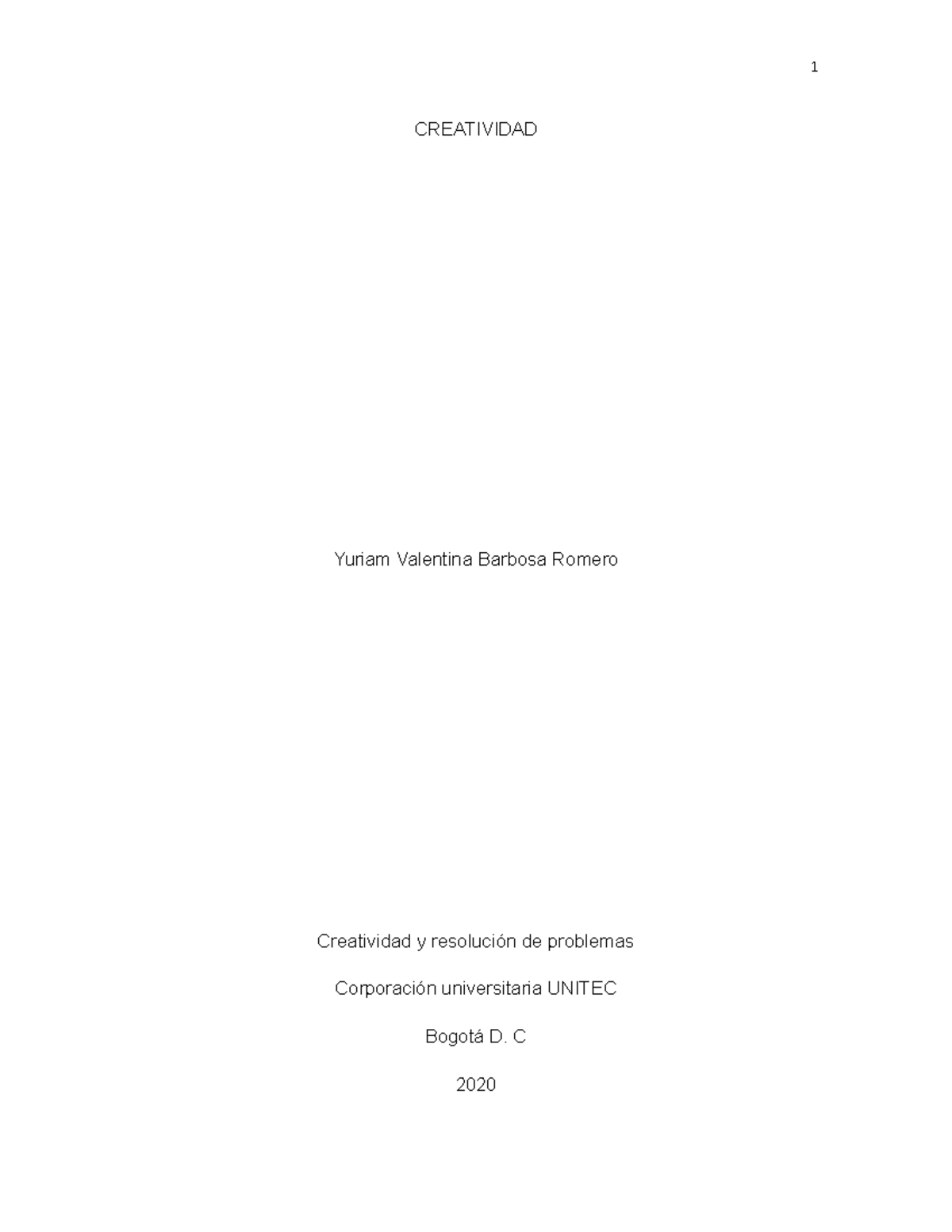 Yuriam Barbosa Sintesis - CREATIVIDAD Yuriam Valentina Barbosa Romero ...