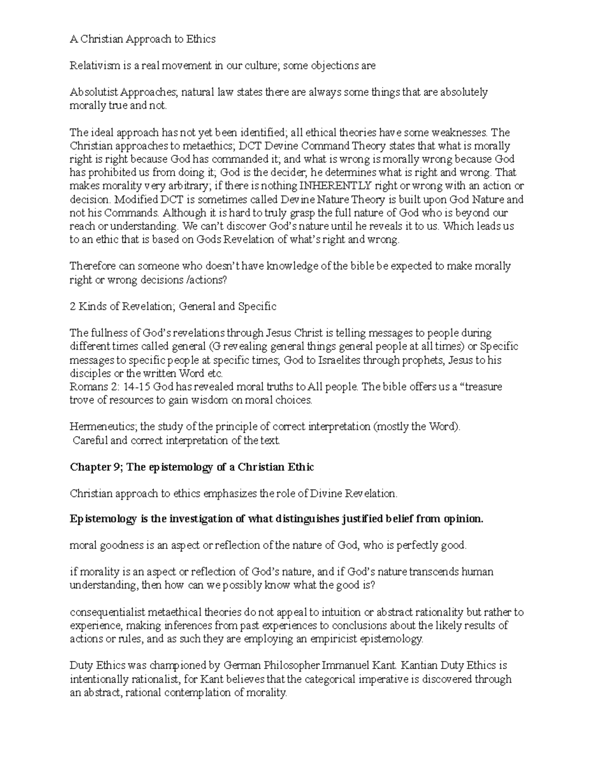 A Christian Approach to Ethics - A Christian Approach to Ethics ...