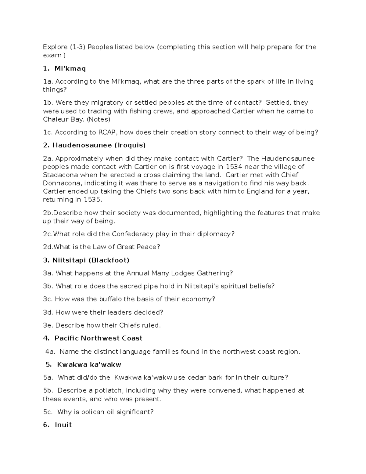 Unit 3 - unit 3 activity three study guide - Explore (1-3) Peoples ...