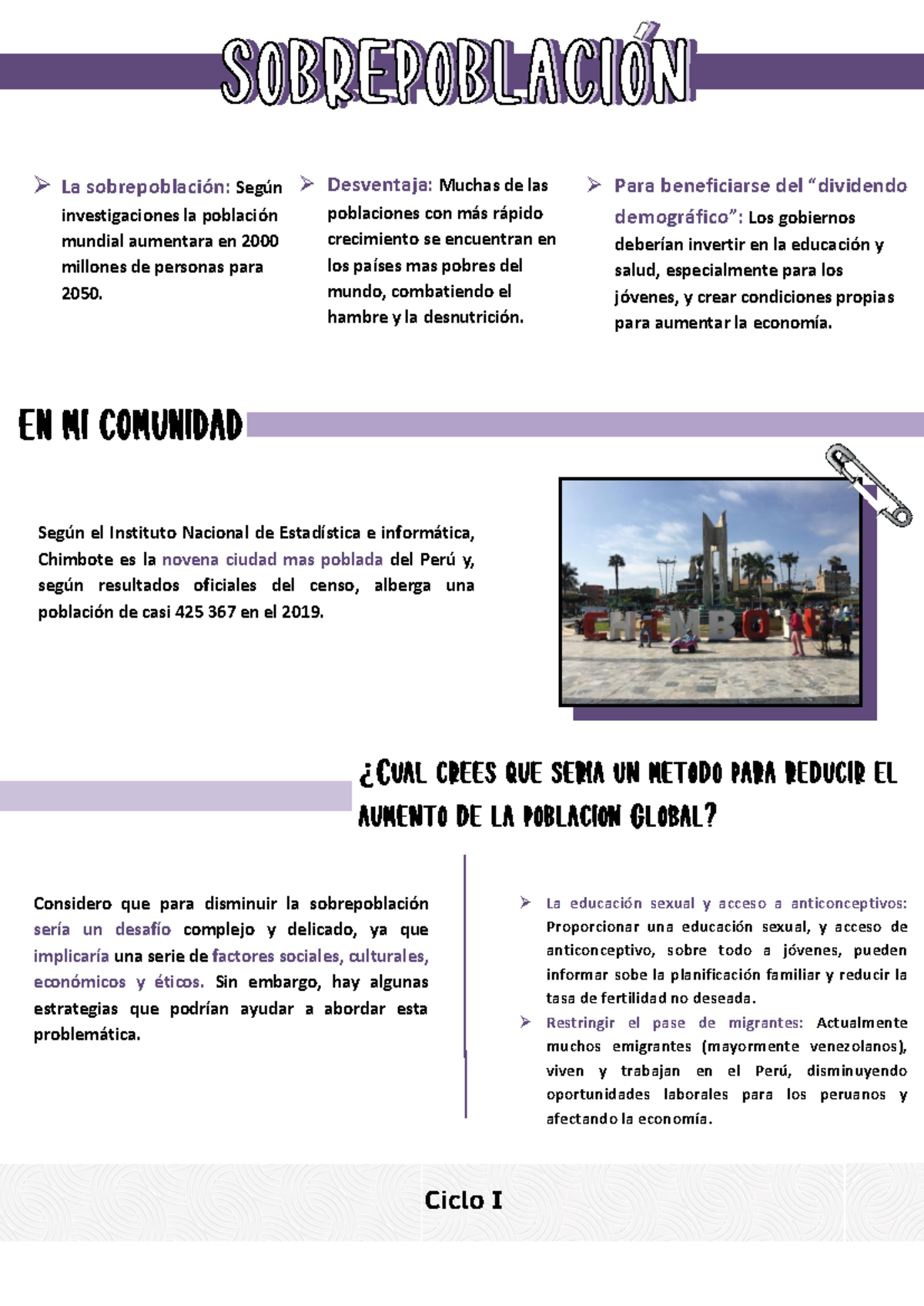 Sobrepoblacion_S06 - La sobrepoblación: Según investigaciones la ...