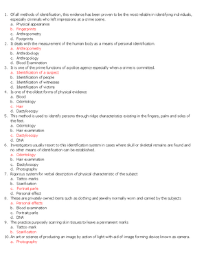 CRI 189 Fire Protection and Arson Investigation - A fire pattern ...