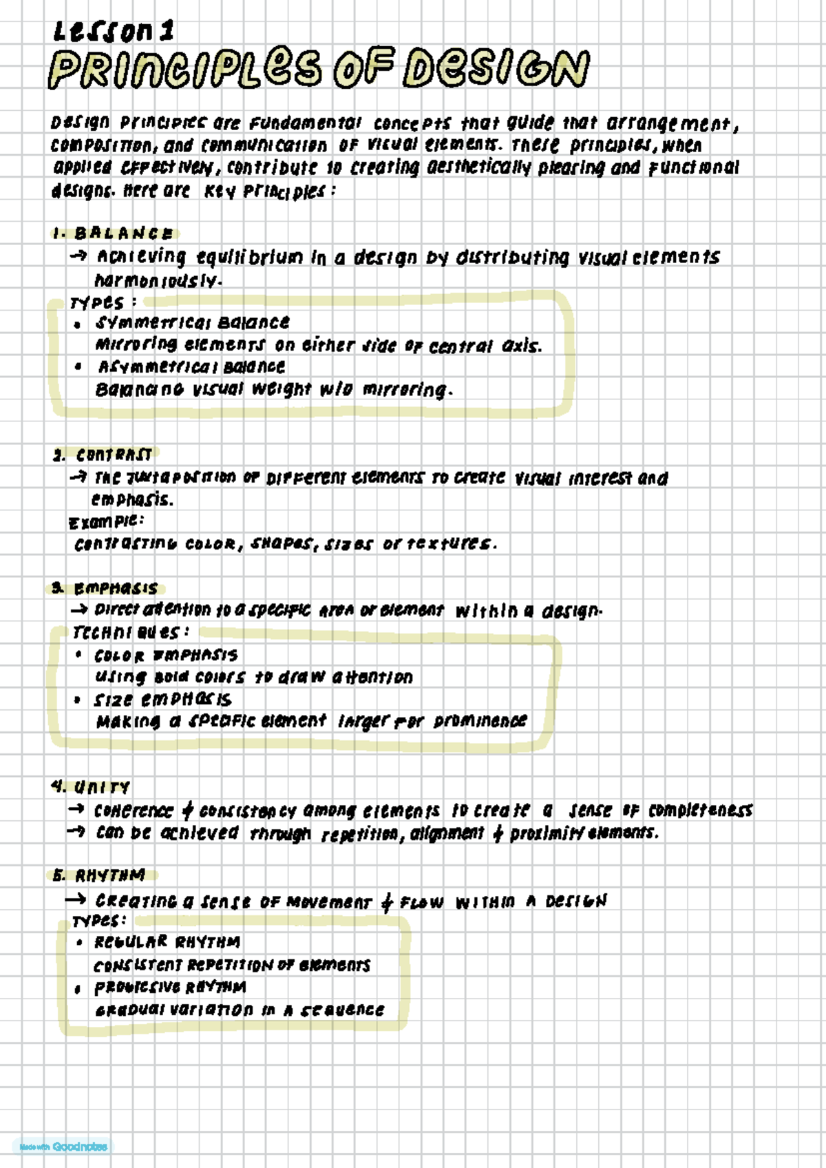 Principles of Design - Lesson 1 & O B 800A Design Principles are ...