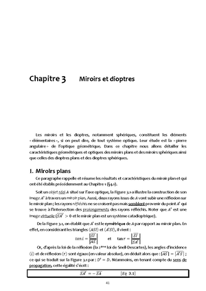 Chapitre 2 Notions d’objet, d’image, de stigmatisme et d’aplanétisme ...