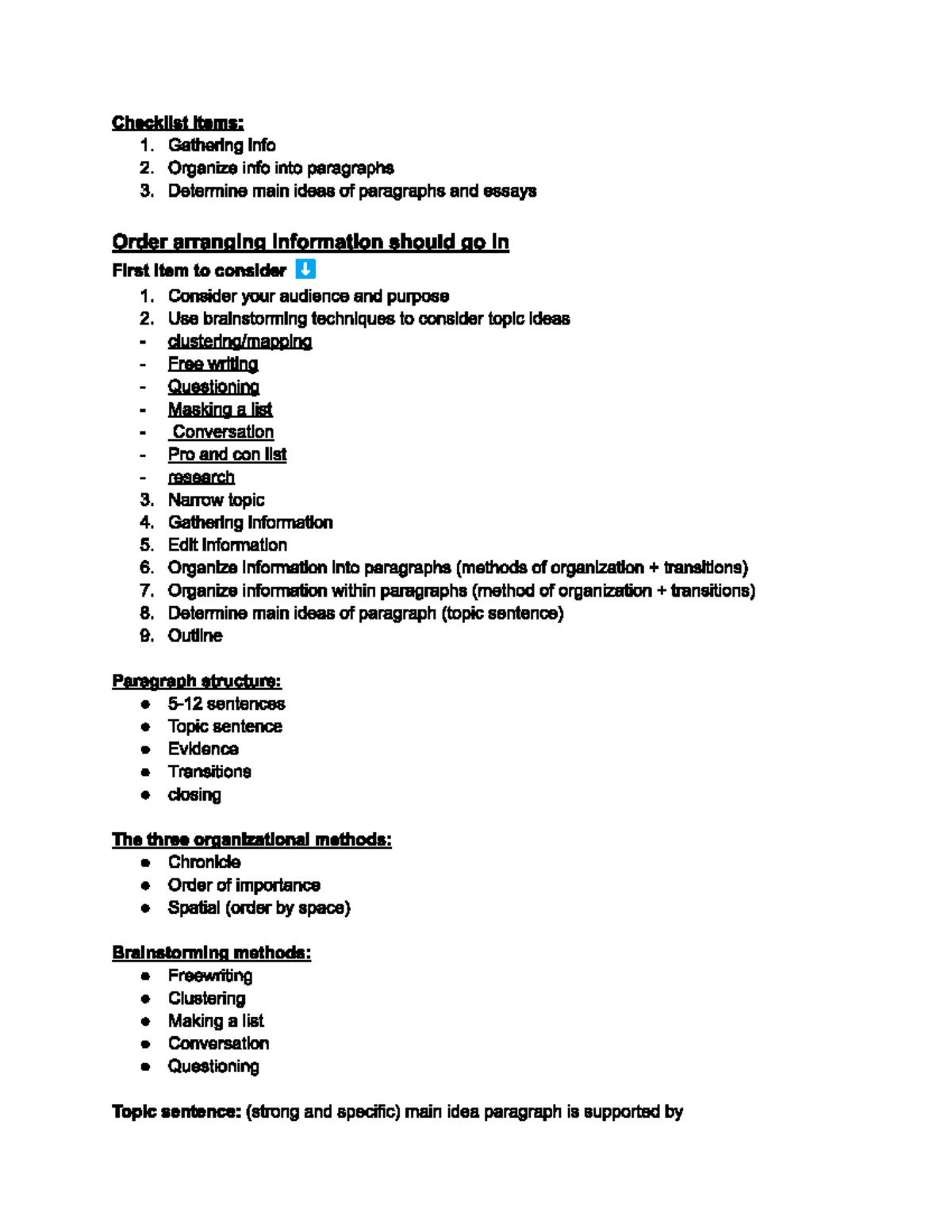 Final exam cheat sheet - ENGL 1005 - Studocu