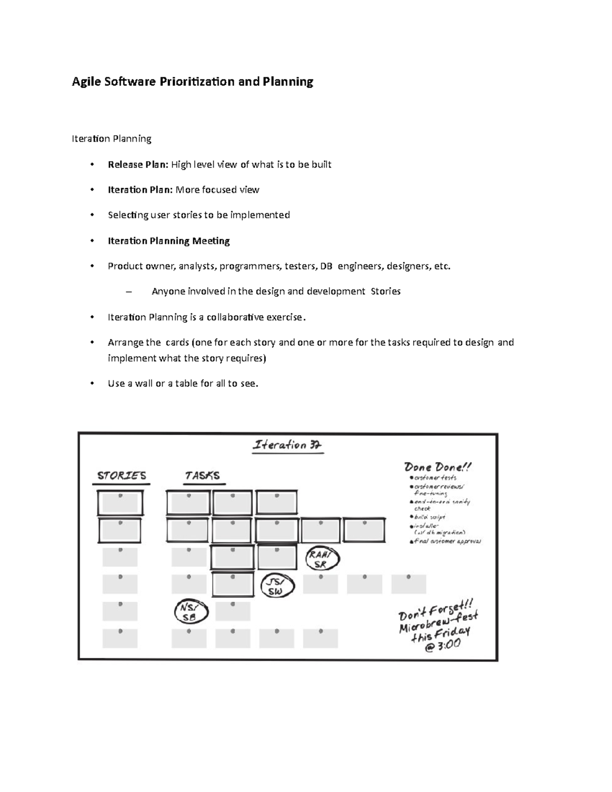 Agile Software Prioritization And Planning Iteratiion Agile Software Prioritization And