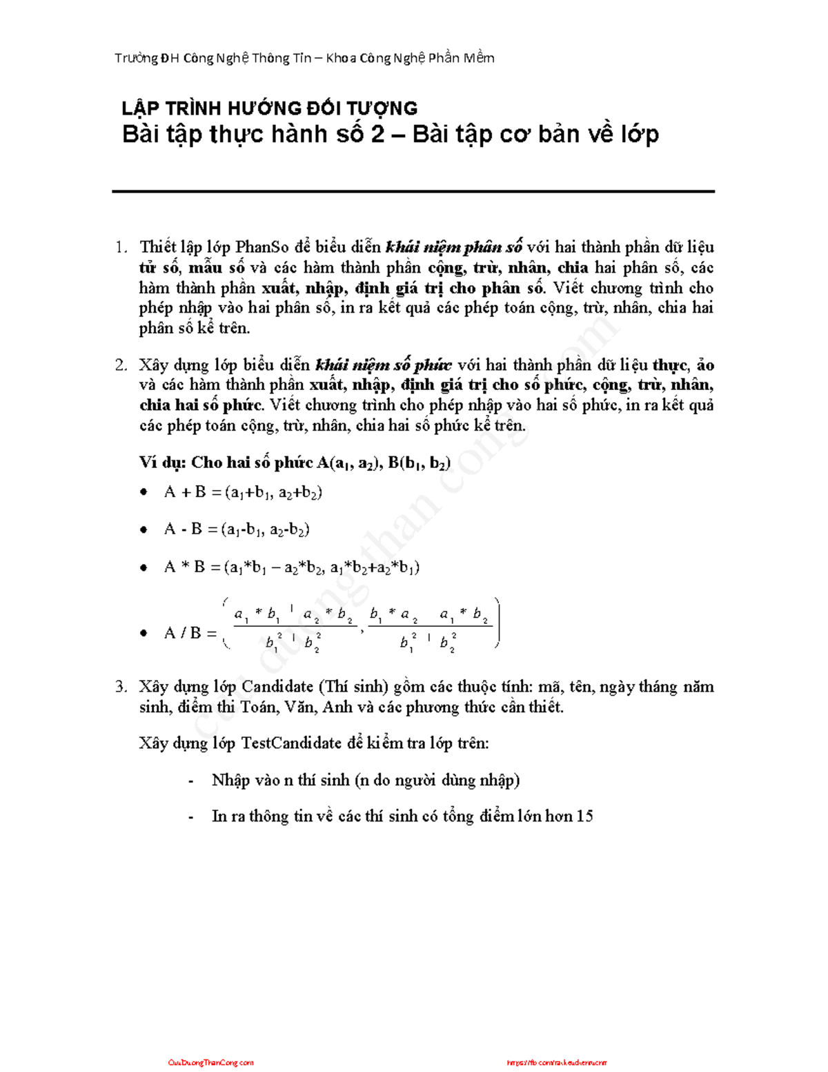 Lap-trinh-huong-doi-tuong thuc-hanh-lthdt-bai-2 - [cuuduongthancong - Trường ĐH Công Nghệ Thông ...