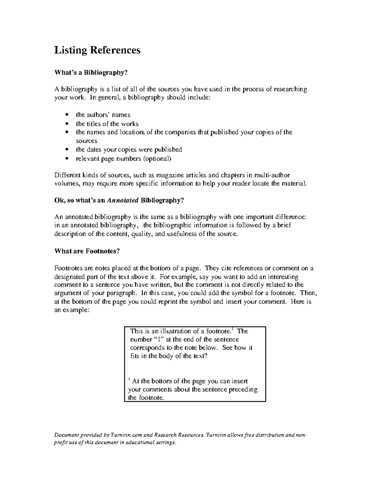 4 Bibliography and reference list difference - Document provided by ...