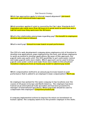 C236 Current Job-Value Structure - XYT1: Compensation Strategy Current ...