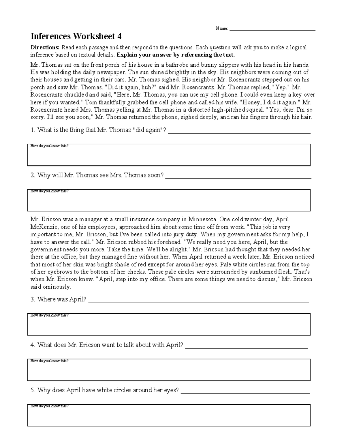 Inferences-worksheet-4 - Name ...