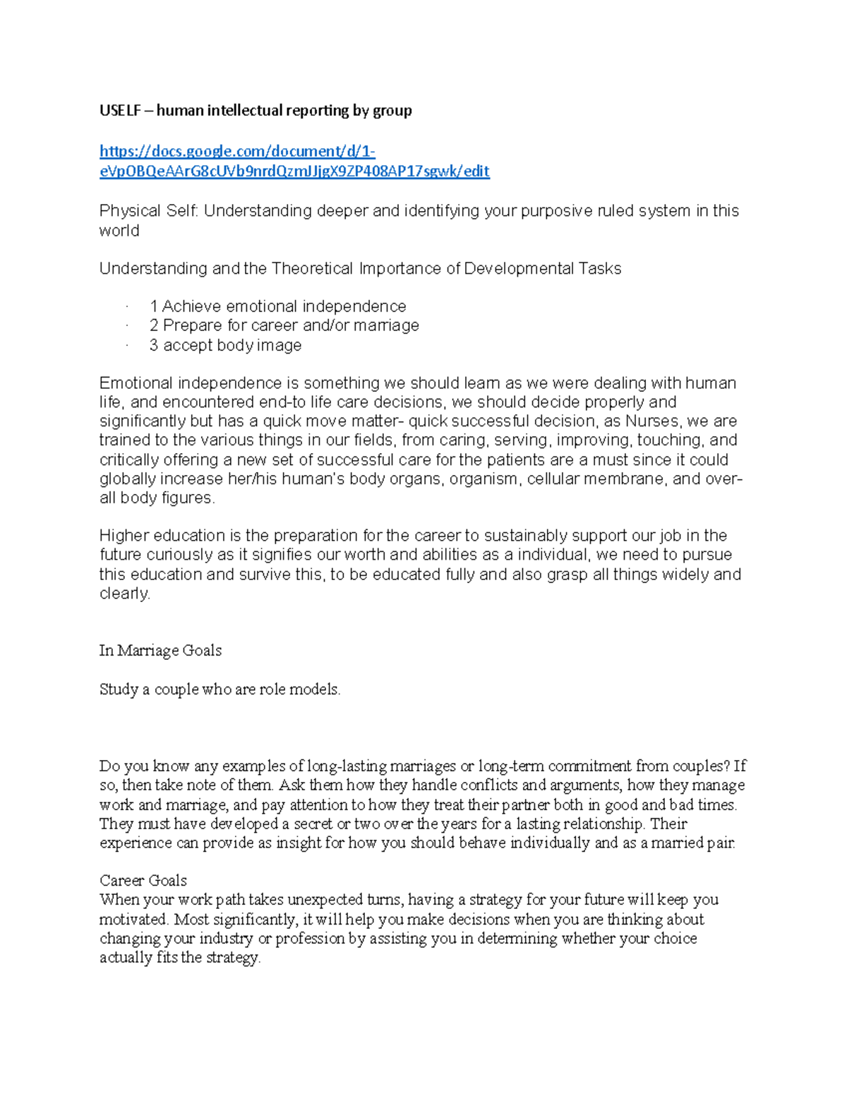 Uself - reporting describing - USELF – human intellectual reporting by ...