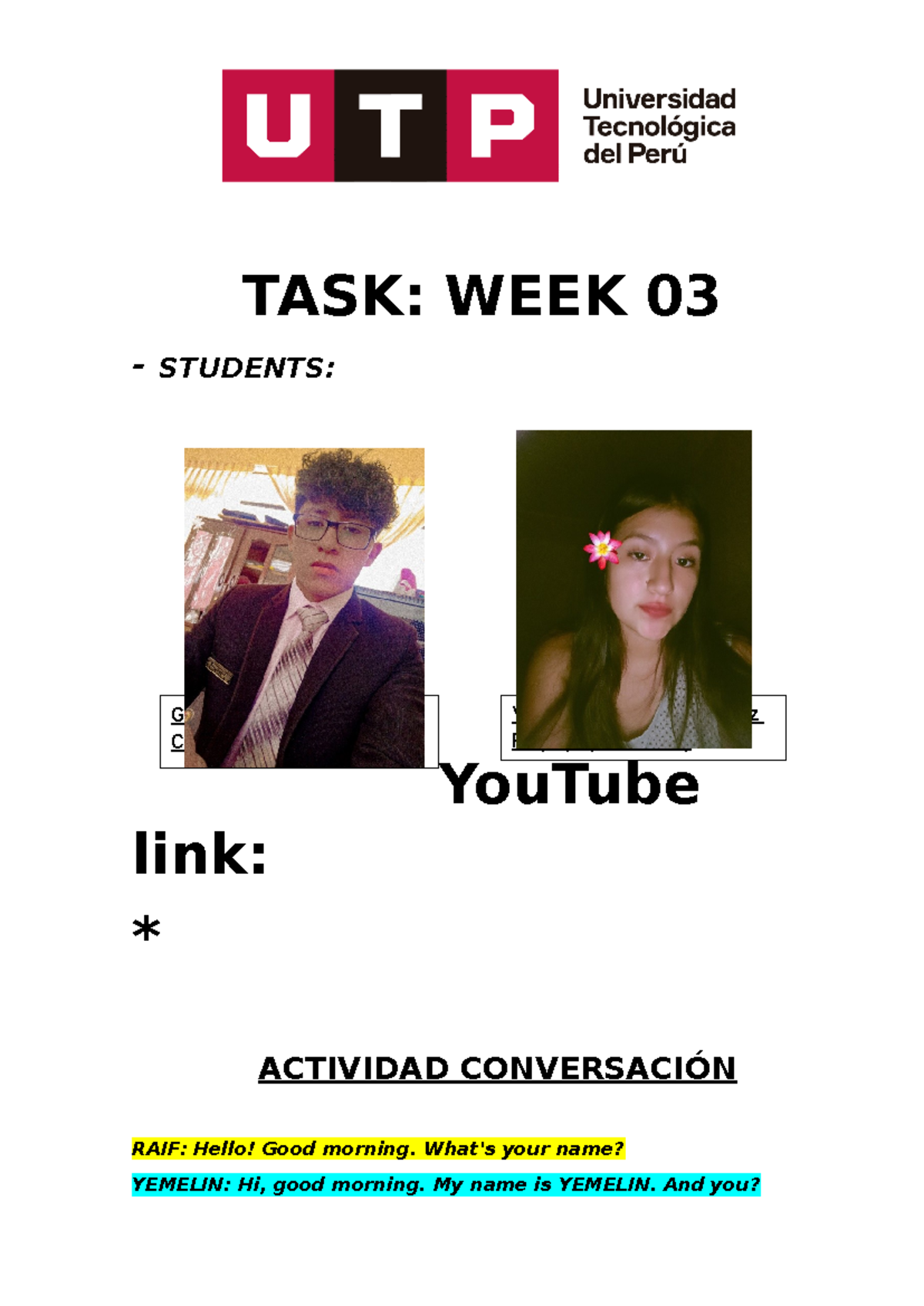Week 03 - PA1 Task Assignment - How old are you - Inglés - TASK: WEEK 03 - STUDENTS: YouTube ...