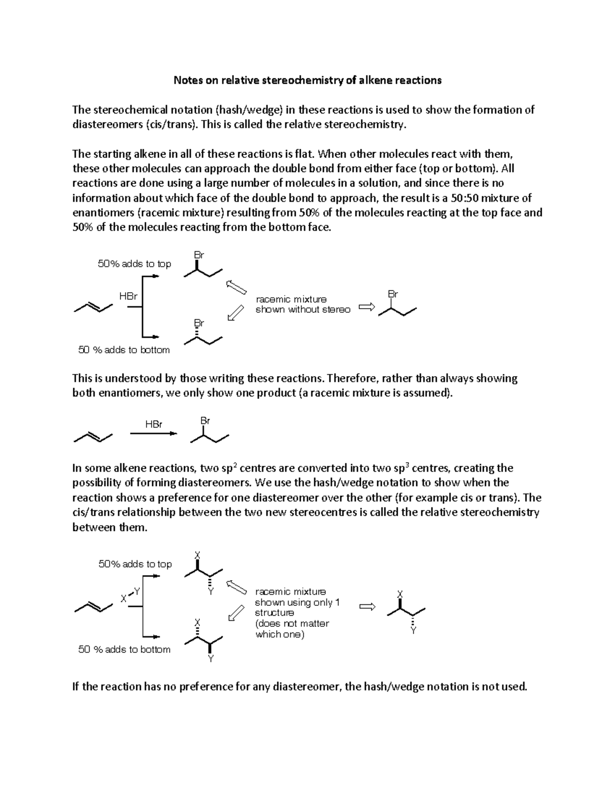 The stereochem notation - Notes on relative stereochemistry of alkene ...