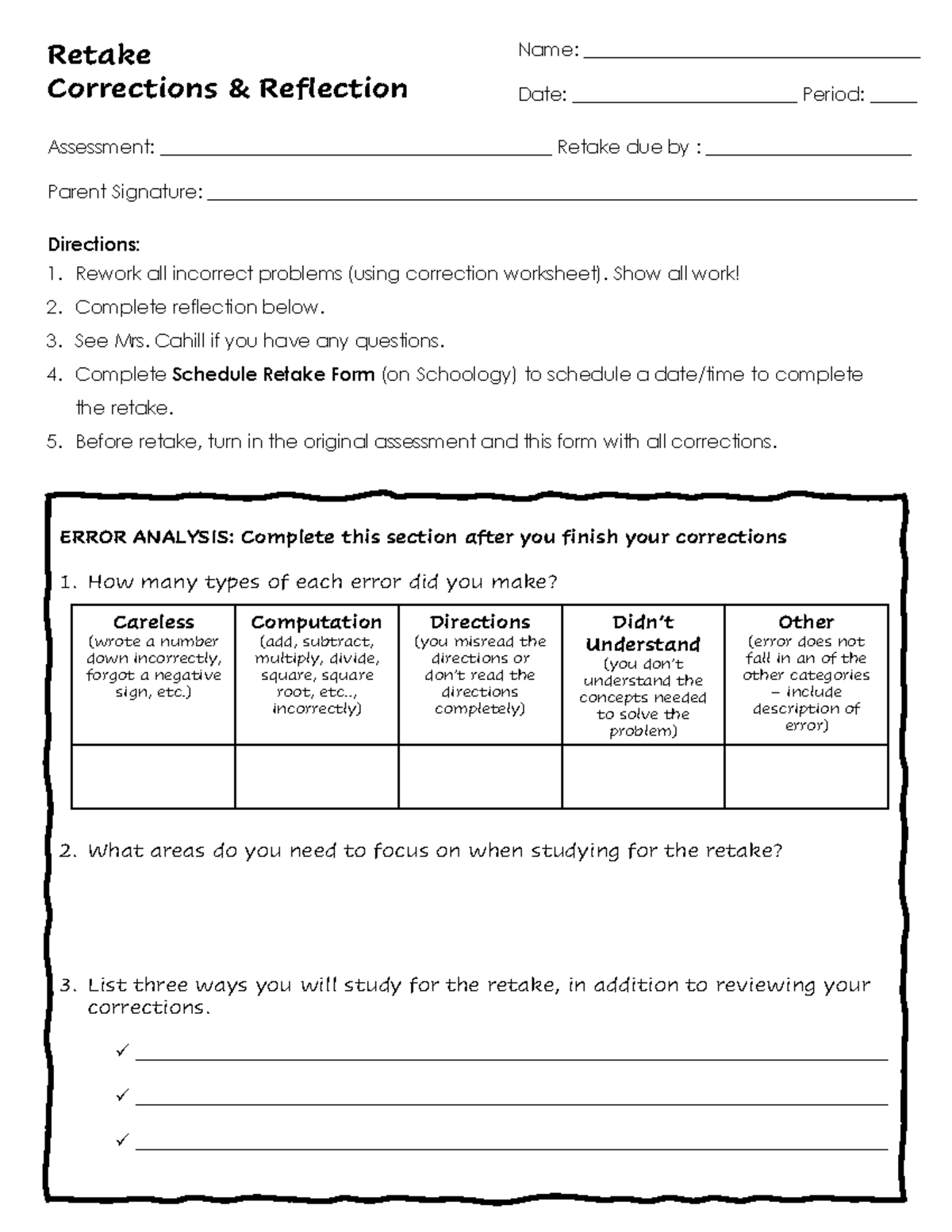 A1+-+Retake+Corrections+&+Reflection - ERROR ANALYSIS: Complete this ...