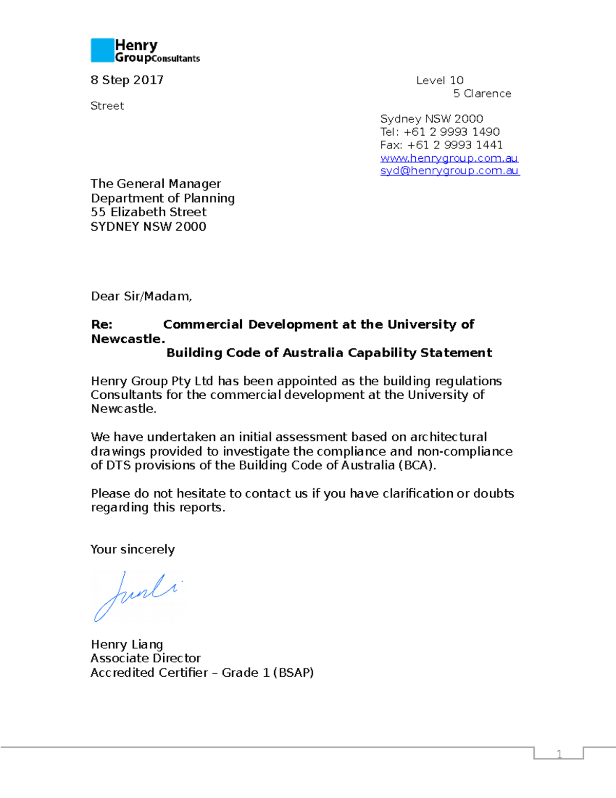 Building Codes and Compliance Report - 8 Step 2017 Level 10 5 Clarence ...