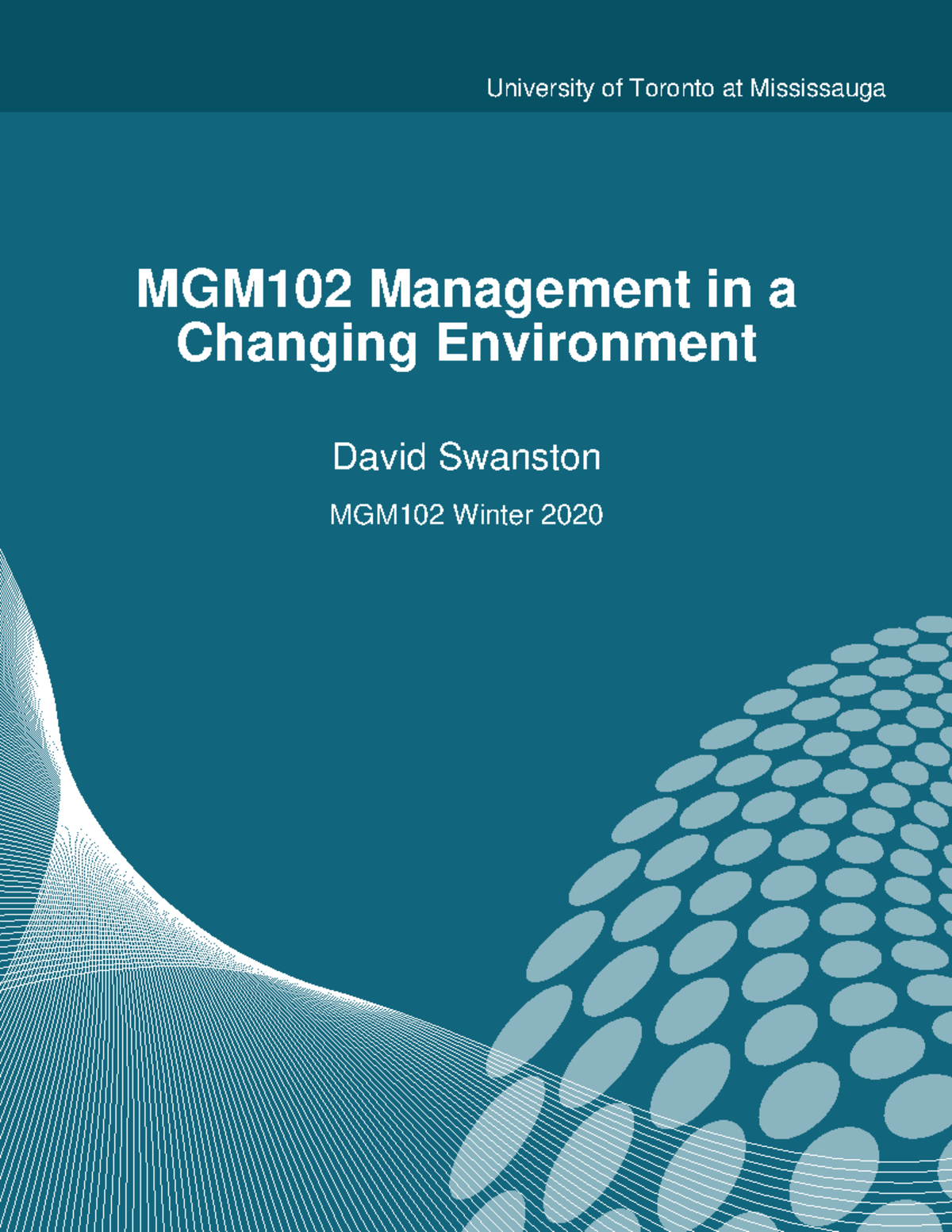 MGM102 Case studies - ####### 1. MGM102 Management in a Changing ...