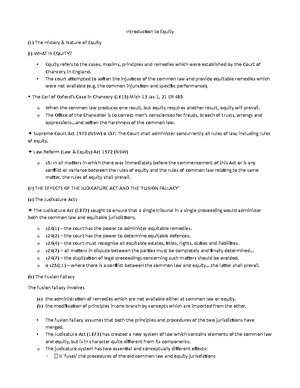 Topic 6 Equitable Ownership - TOPIC SIX: EQUITABLE OWNERSHIP Equitable ...