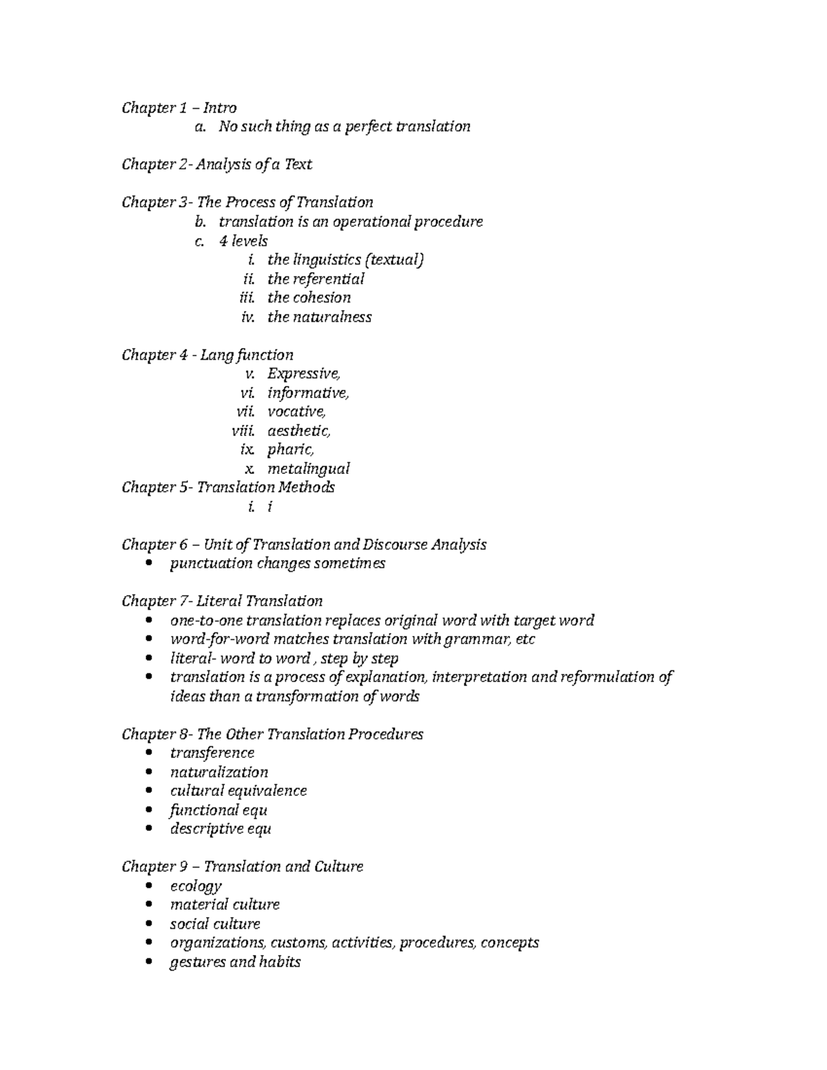 SPAN Final Study Guide - Chapter 1 – Intro a. No such thing as a ...