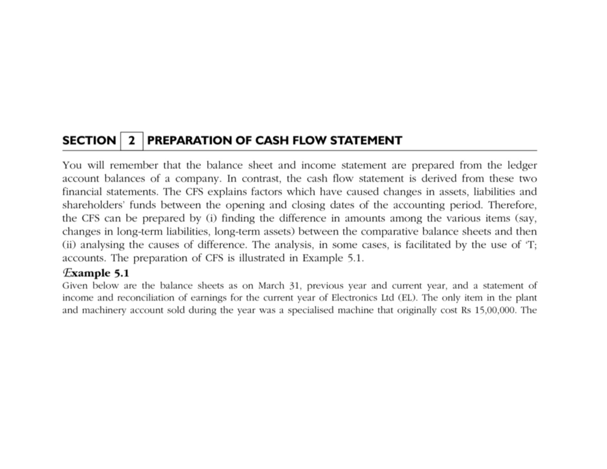Preparation OF CASH FLOW Statement - Financial Management - Studocu