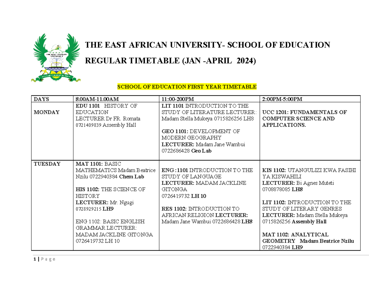 human growth and development - THE EAST AFRICAN UNIVERSITY- SCHOOL OF ...