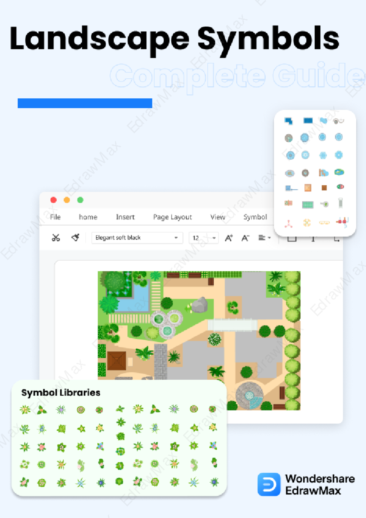 Landscape-symbols - good for reading - EdrawMax Landscape Symbols 1 ...