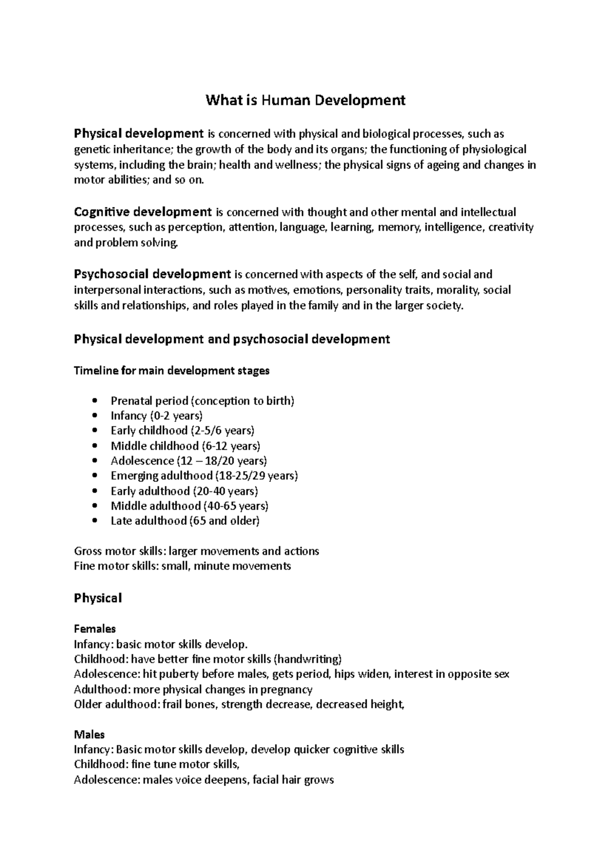 1. What is Human Development - What is Human Development Physical ...