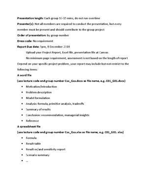 Lecture 1 - note - LECTURE 1 INTRODUCTION TO SPREADSHEET BUSINESS MODELING 1 TODAY’S PLAN ...