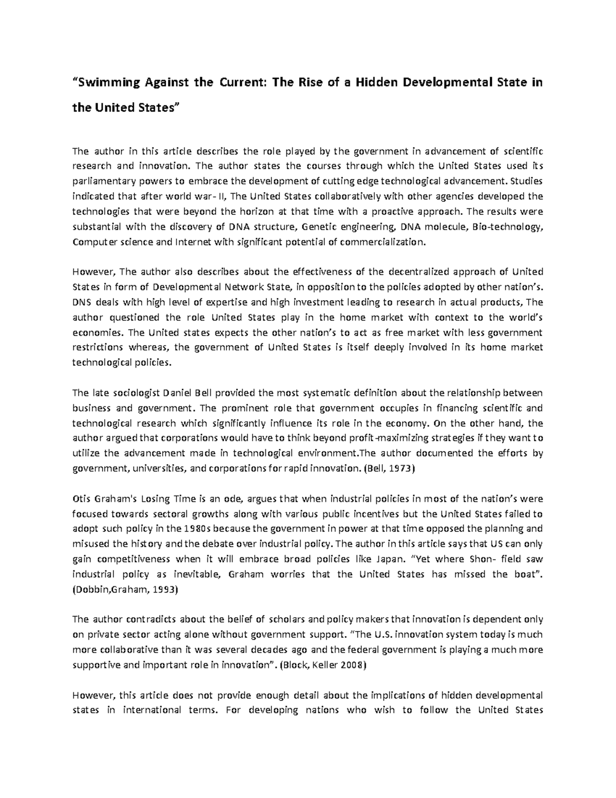 Block-Swimming Against the Current The Rise of a Hidden Developmental ...