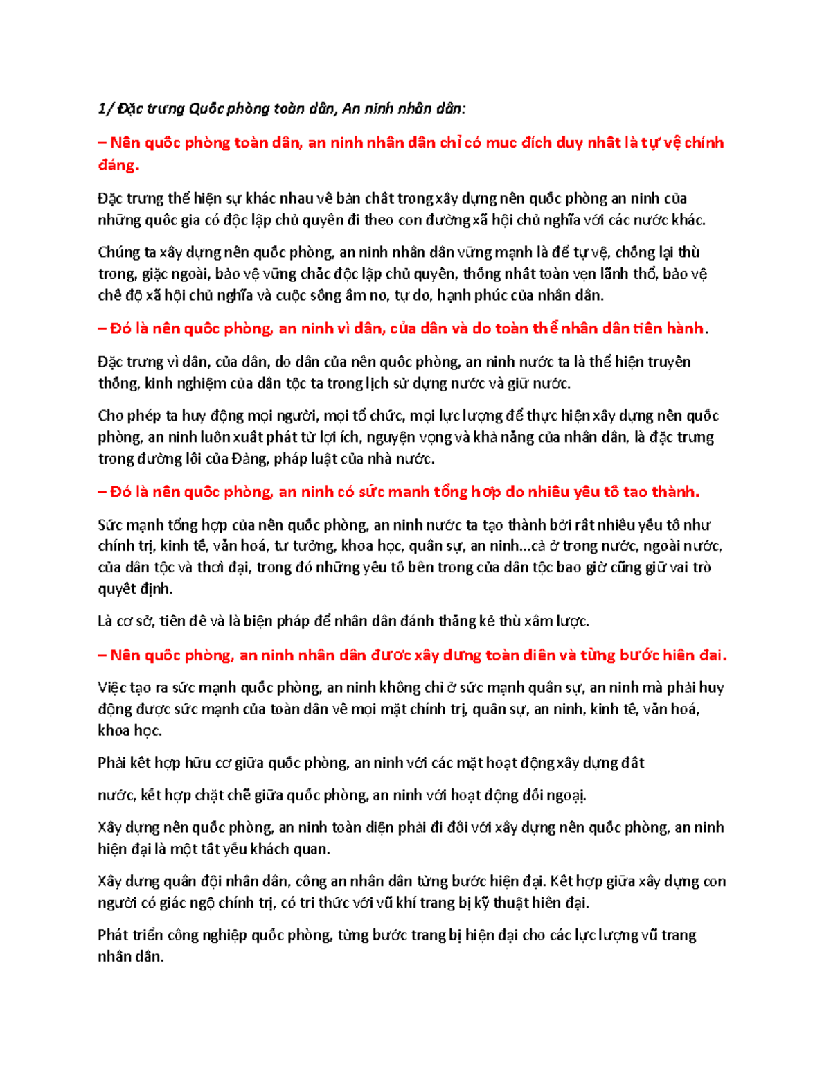Đặc trưng Quốc phòng toàn dân - 1/ Đ c tr ng Quốốc phòng toàn dân, An ...