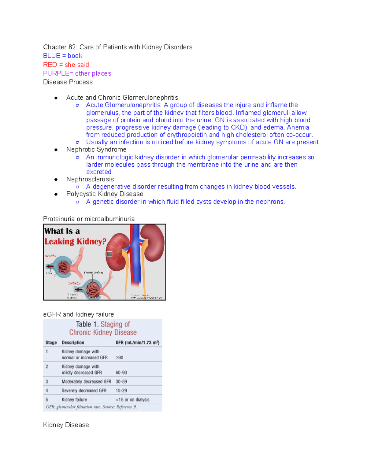 Chapter 62: Care of Patients with Kidney Disorders - Chapter 62: Care ...