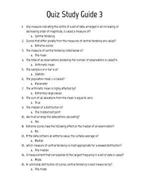 Quiz 1 Study Guide - Quiz 1 study guide Describe a social research ...