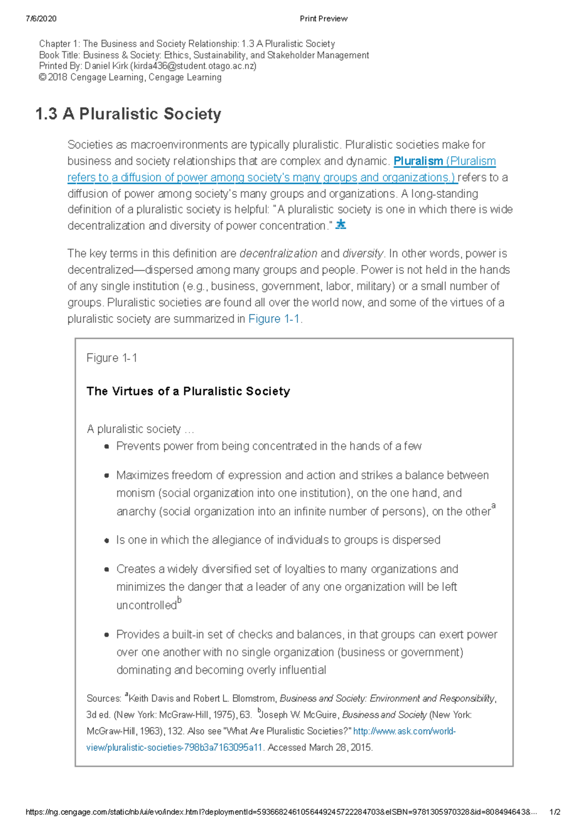 111 - Mindtap - Chapter 1 - 7/6/2020 Print Preview - Studocu