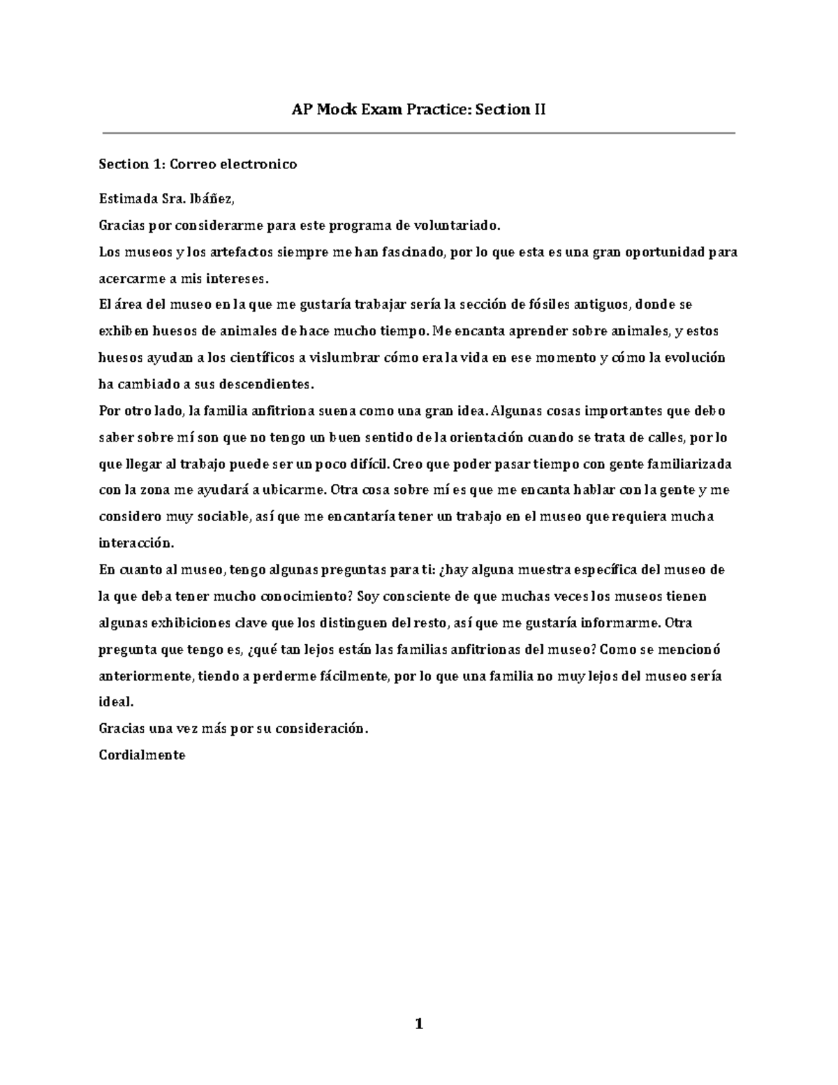 AP Mock Exam Practice Section II - AP Mock Exam Practice: Section II ...