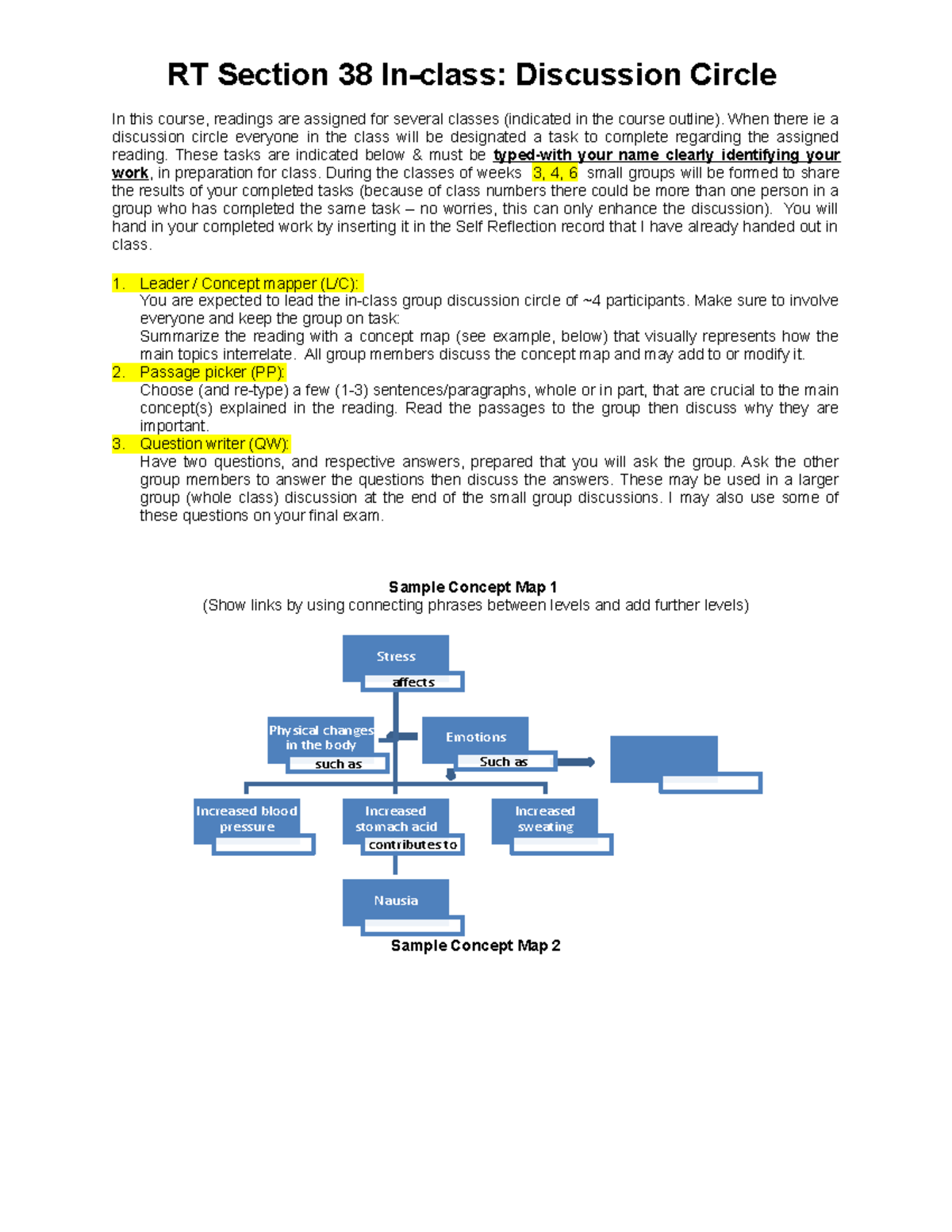 Discussion Circle RT 38 - RT Section 38 In-class: Discussion Circle In ...