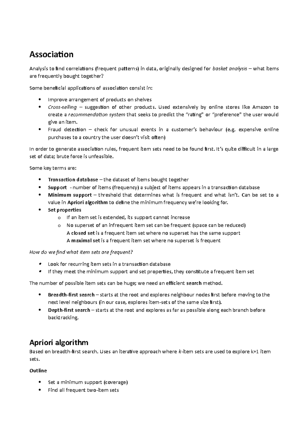 Association Algorithms Association Analysis To Find Correlations