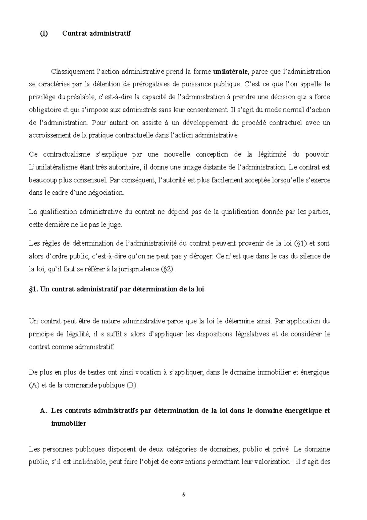 Contrat admin definition - (I) Contrat administratif Classiquement l ...
