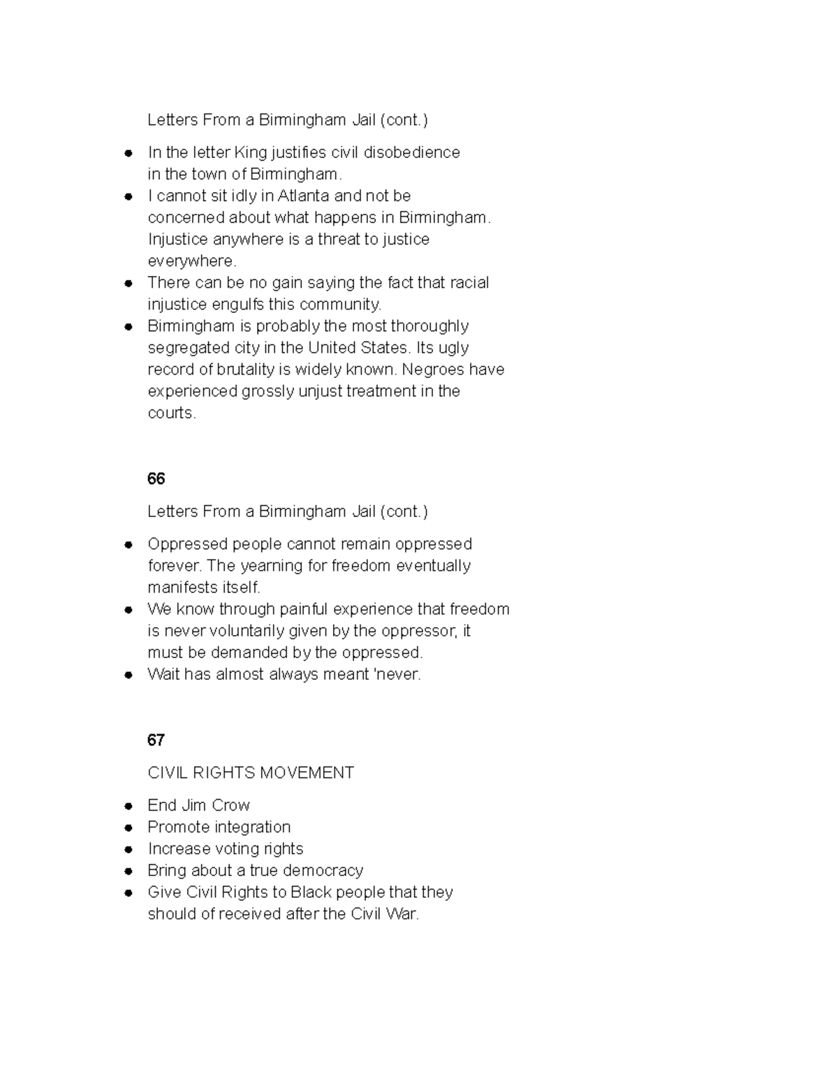 1950-1968 Part 4 - 1950-1968 Part 4 notes - Letters From a Birmingham ...