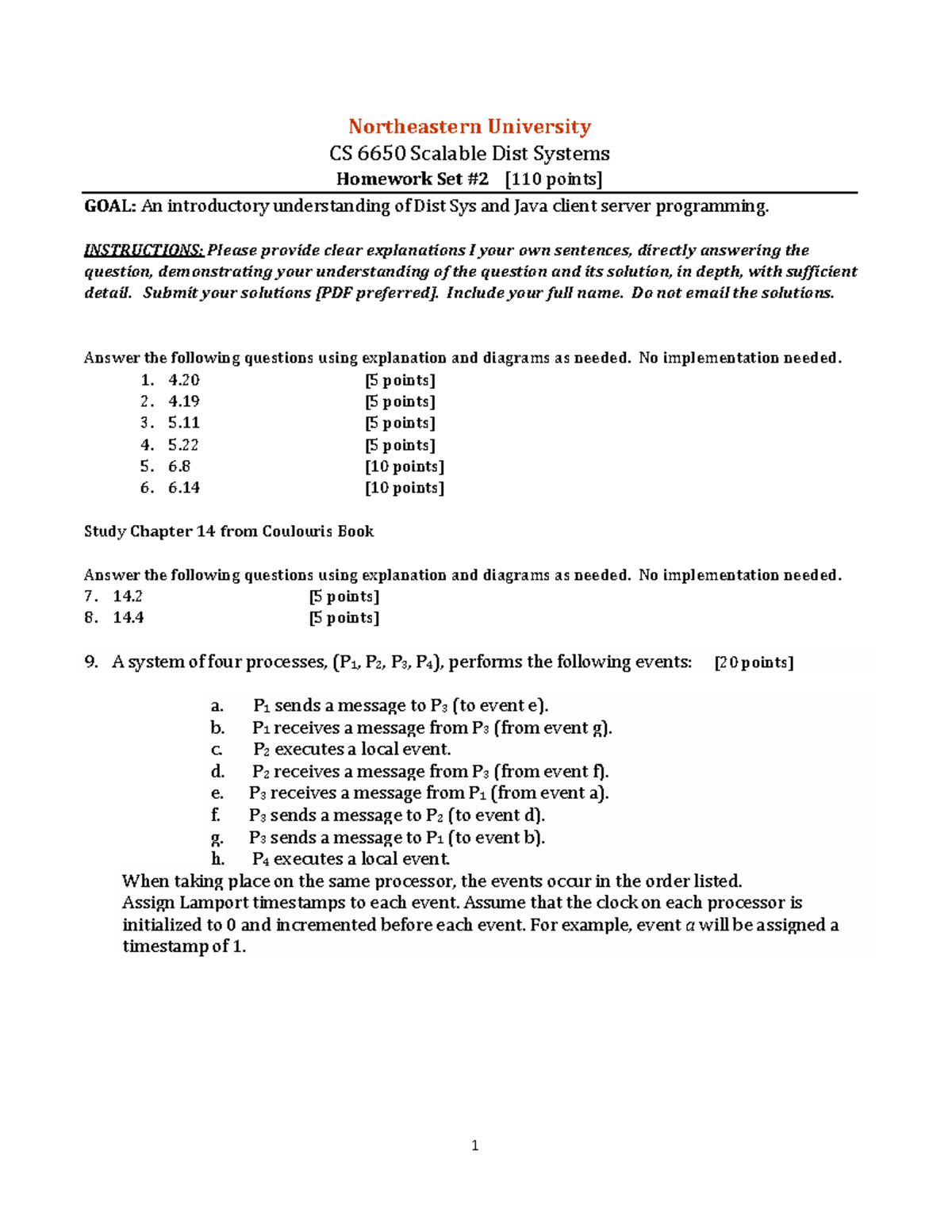 Homework 2 Fall 24 - 1 Northeastern University CS 6650 Scalable Dist ...
