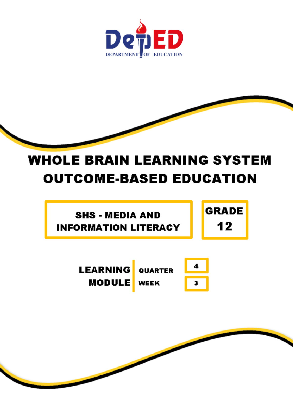 SHS 12 MIL Q4 W3 - low - ####### LEARNING ####### MODULE ####### SHS ...