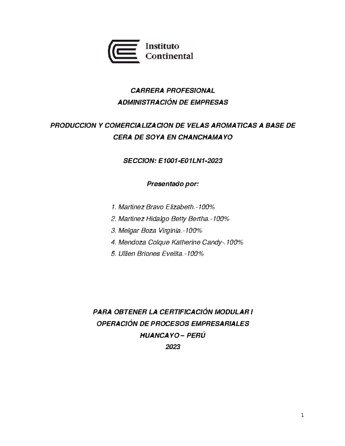 CPP1 IDL3 Martinez Hidalgo Betty, Martinez Bravo Elizabeth, Melgar BOZA ...