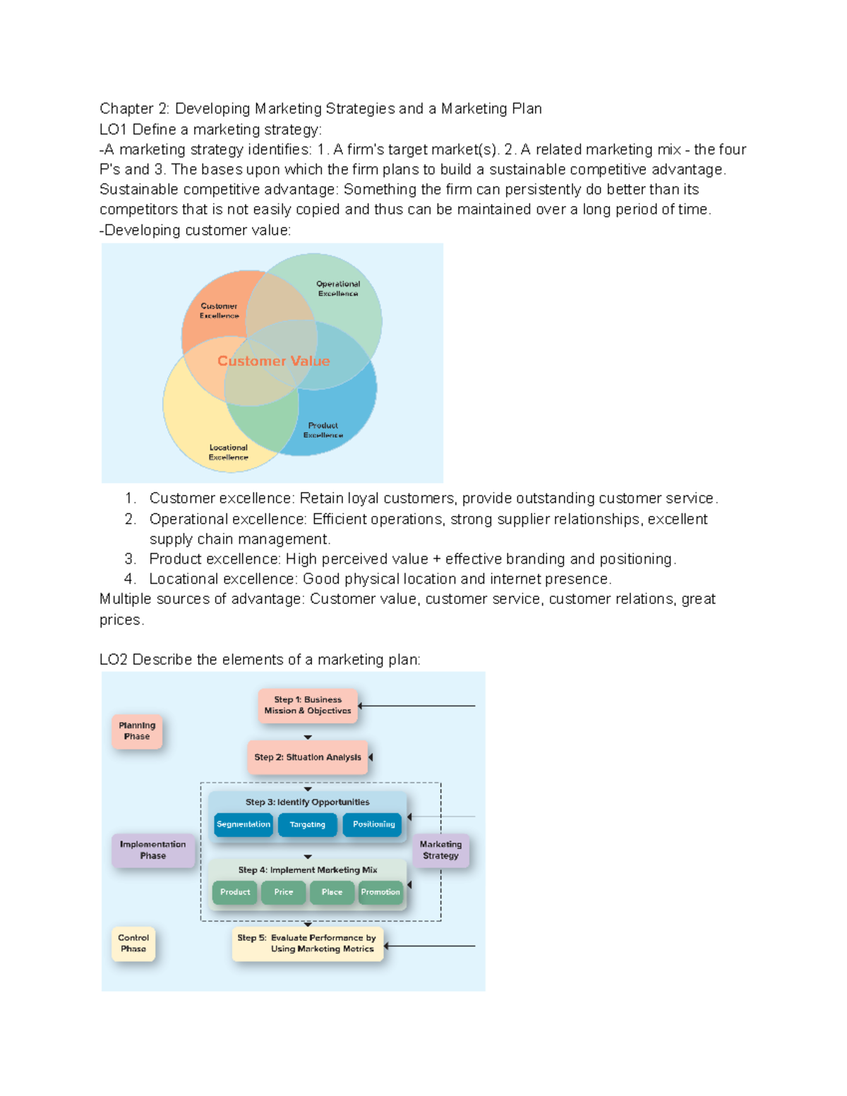 MCS*1000 Ch. 2 - Chapter 2 notes - Chapter 2: Developing Marketing ...