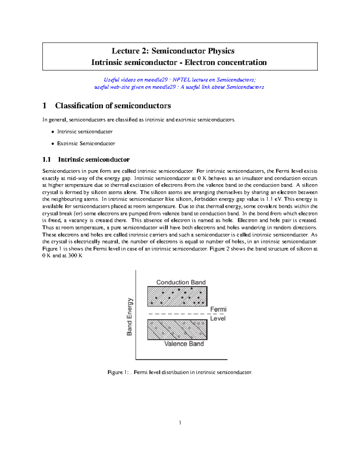 2 - regtqergtqetr - Lecture 2: Semiconductor Physics Intrinsic ...