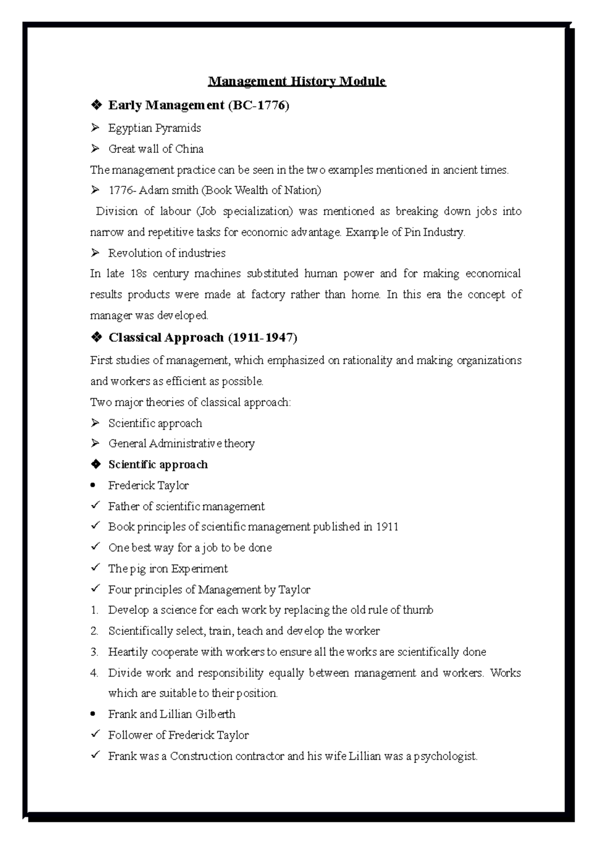 Management History Module - 1776- Adam smith (Book Wealth of Nation ...