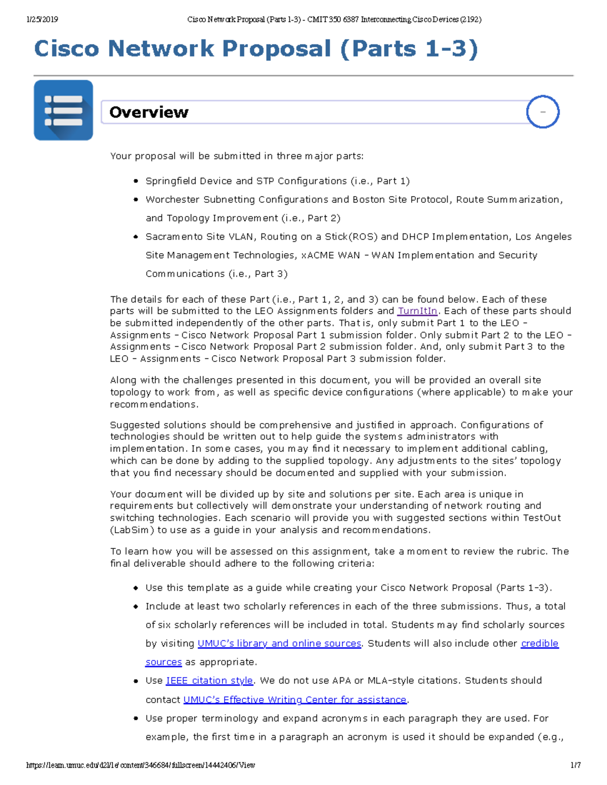 2019 0203195923 cisco network proposal parts 1 3 cmit 350 6387 interconnecting cisco devices ...