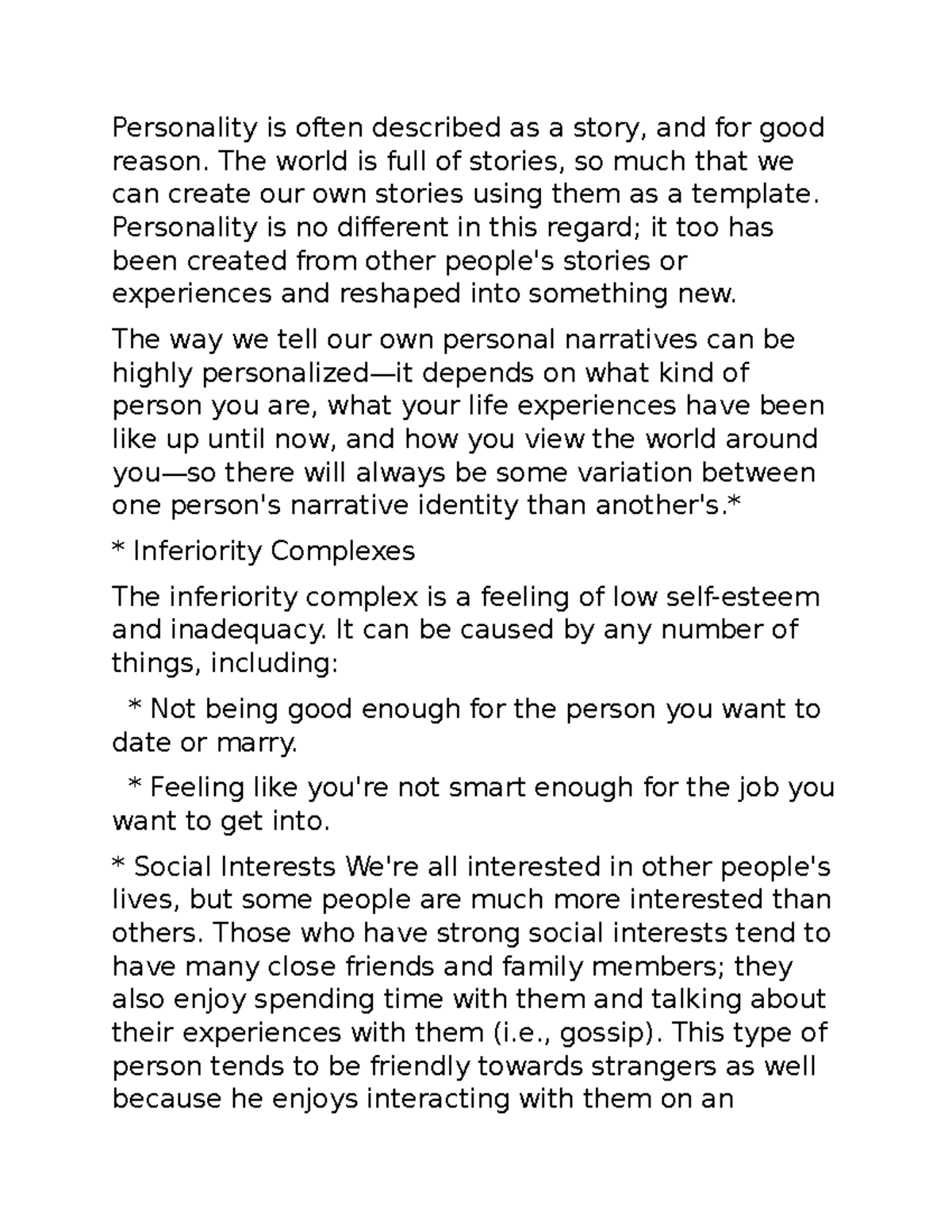 This theory was first put forward by psychologists Robert Mc Crae and ...