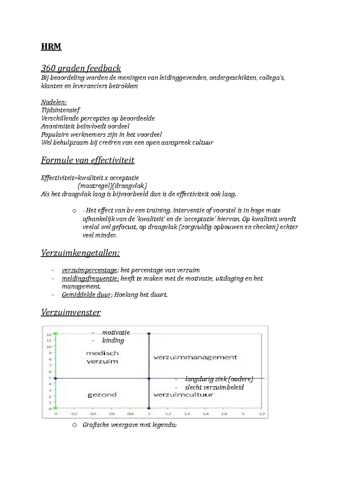 HRM - Samenvatting HRM - HRM 360 graden feedback Bij beoordeling worden ...